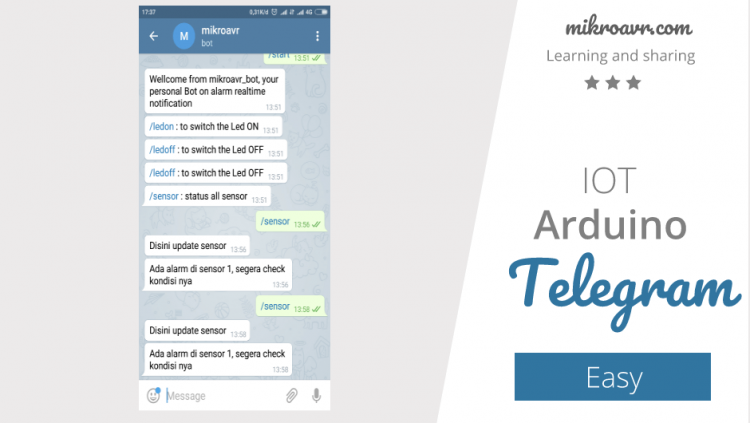 Tutorial Arduino dan Telegram, Cara Menghubungkan dan Program nya